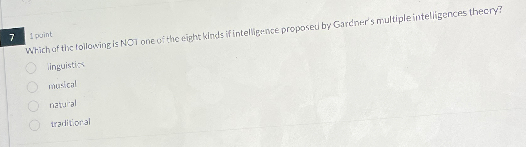 Solved 71 ﻿pointWhich of the following is NOT one of the | Chegg.com