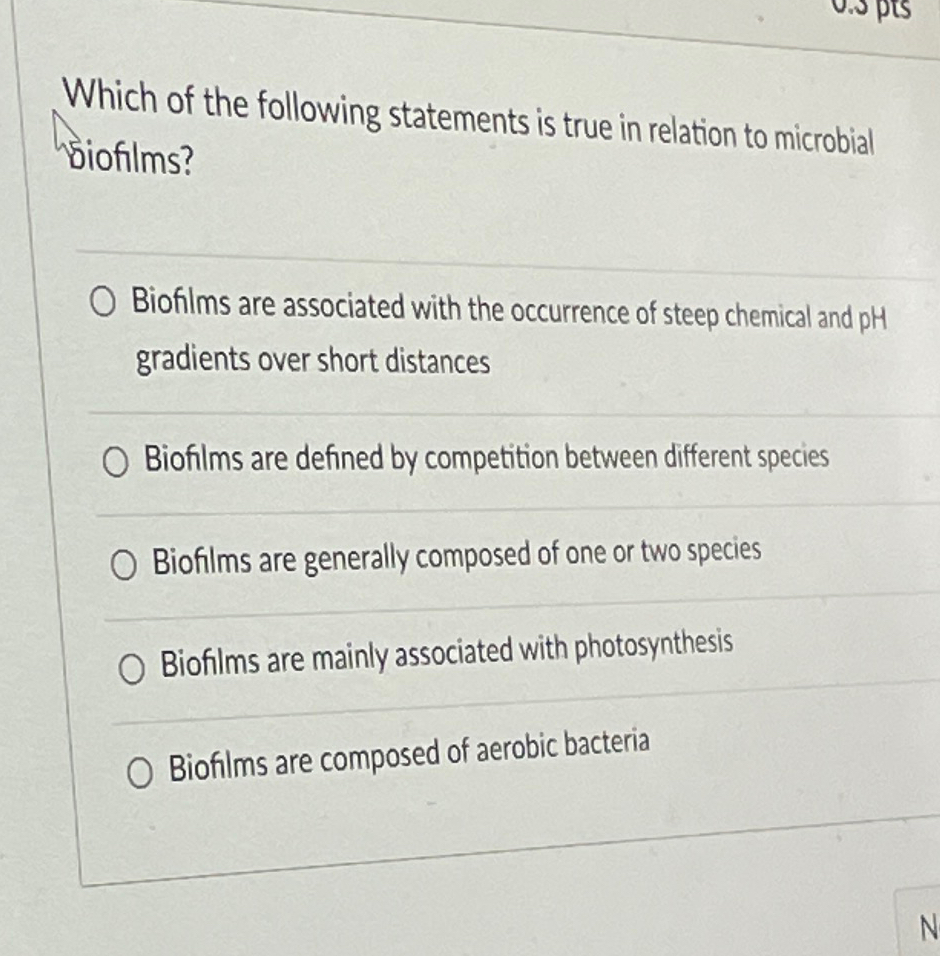 Solved Which of the following statements is true in relation | Chegg.com