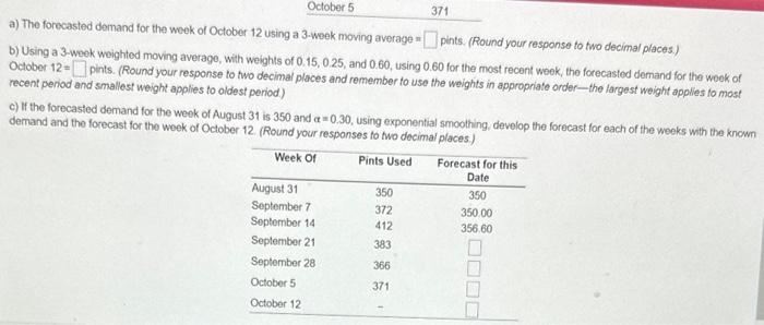 Solved The following table gives the number of units of type | Chegg.com