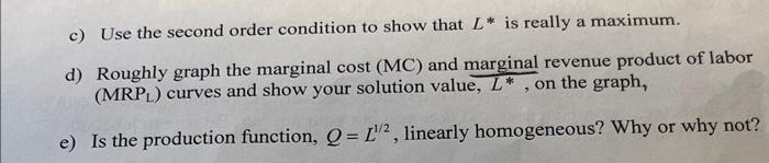 Solved 2. [40 points] Consider a simple profit maximization | Chegg.com