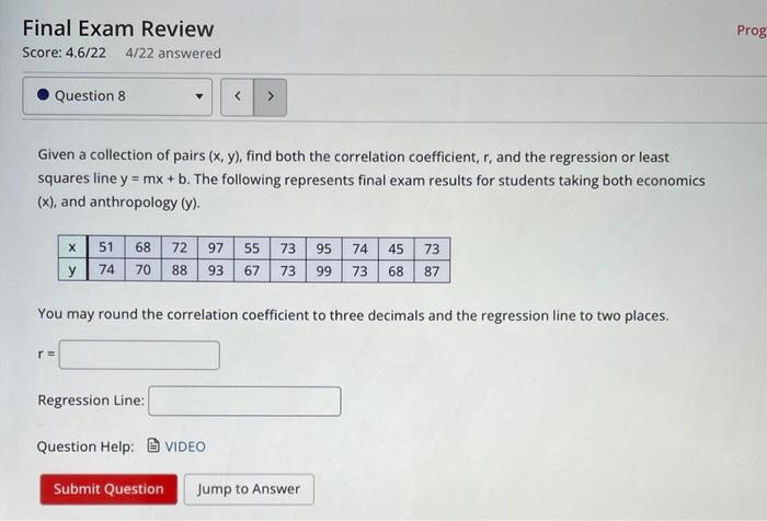 Solved Given a collection of pairs (x,y), find both the | Chegg.com