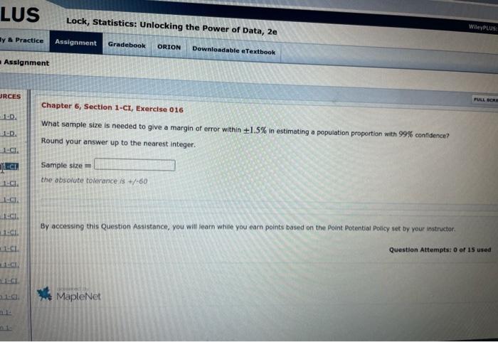 Solved LUS Lock, Statistics: Unlocking the Power of Data, 2e | Chegg.com