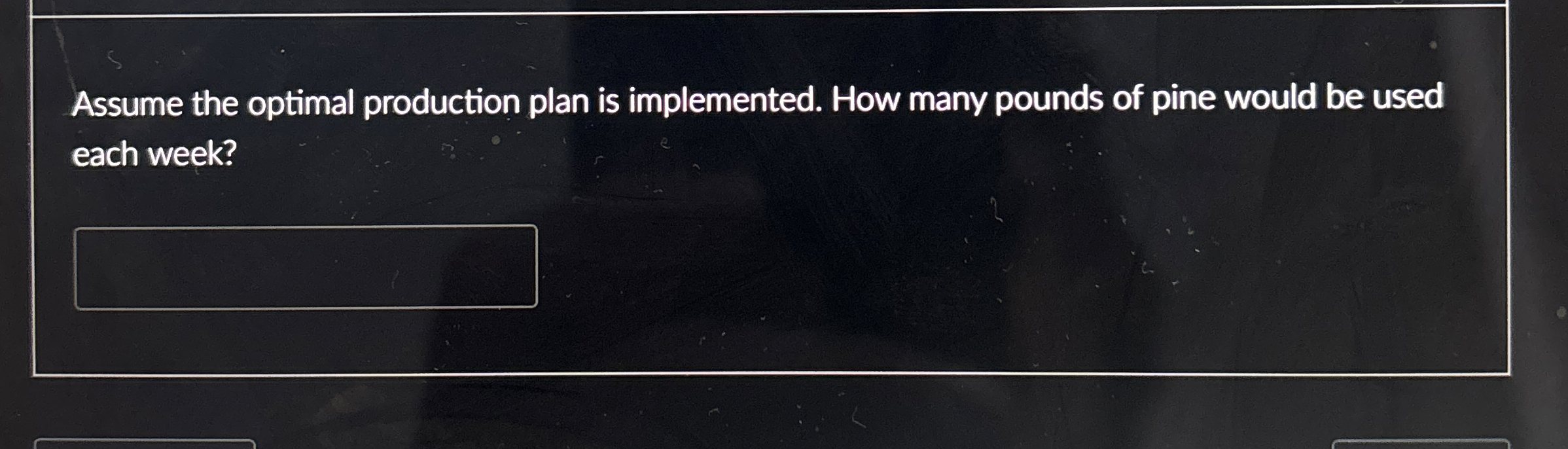 Solved Assume the optimal production plan is implemented. | Chegg.com