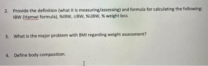 Solved 2. Provide the definition (what it is | Chegg.com