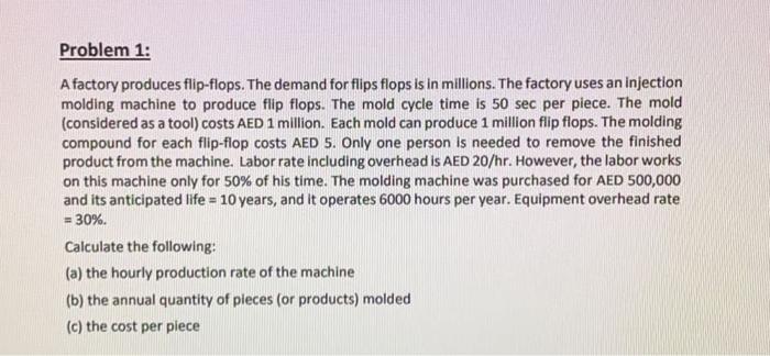 A factory produces flip-flops. The demand for flips | Chegg.com