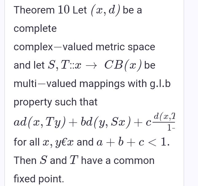 Solved Turn the theory into complex valued normed space. and | Chegg.com