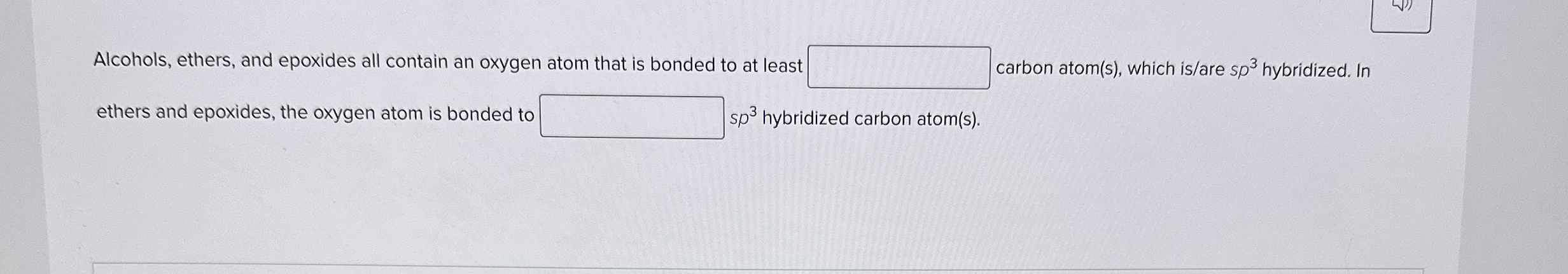 Alcohols, ethers, and epoxides all contain an oxygen | Chegg.com