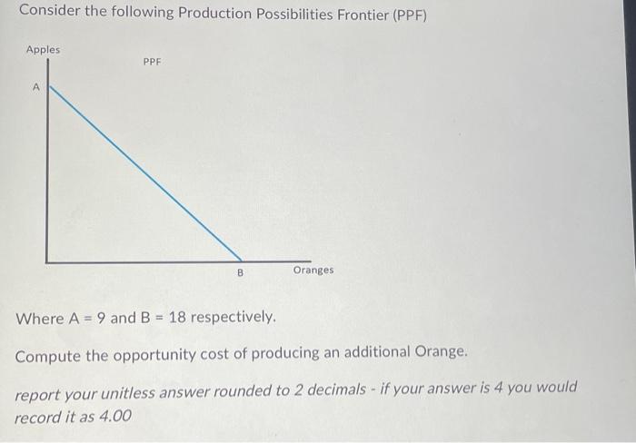 Solved Consider the following Production Possibilities | Chegg.com Solved Consider the following Production Possibilities | Chegg.com