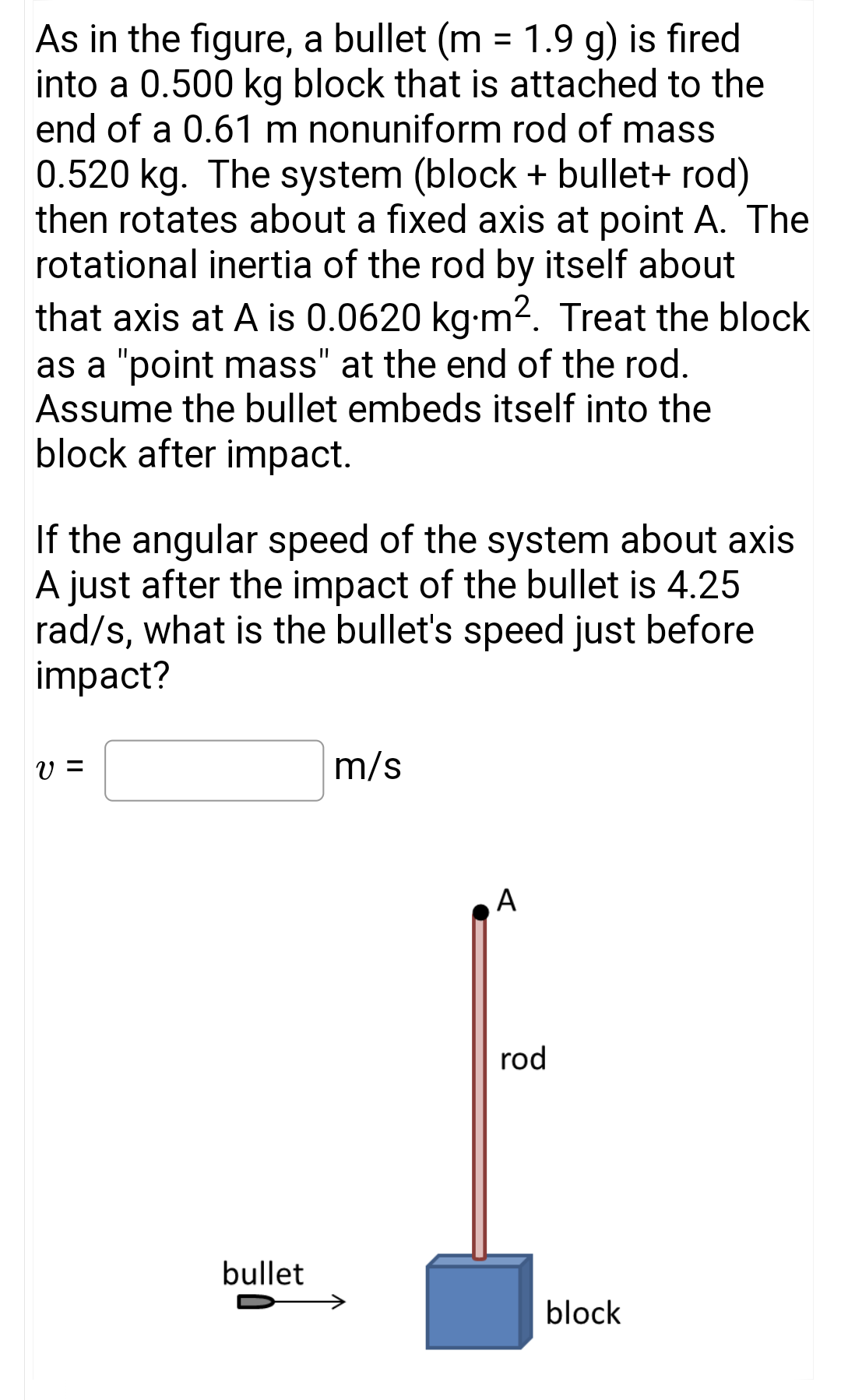 Solved As in the figure, a bullet | Chegg.com