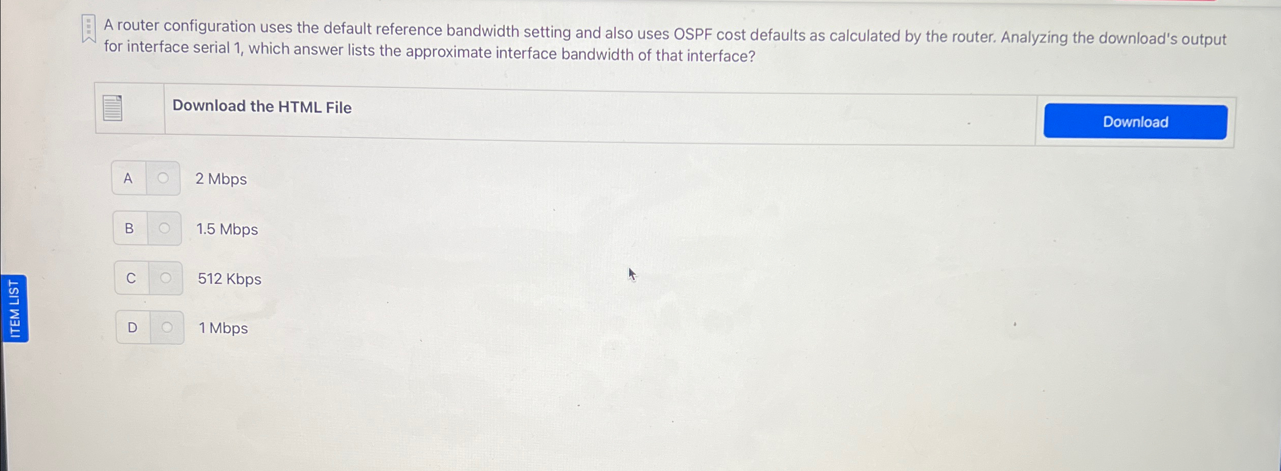 Solved A router configuration uses the default reference | Chegg.com