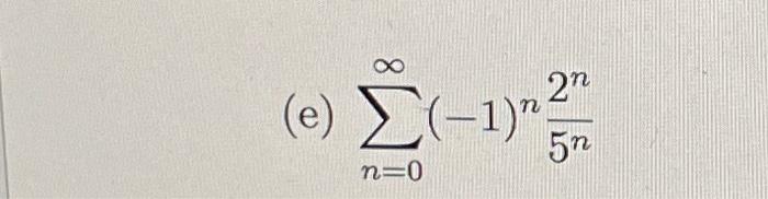 Solved 4. Find the sum of each of the following series if | Chegg.com