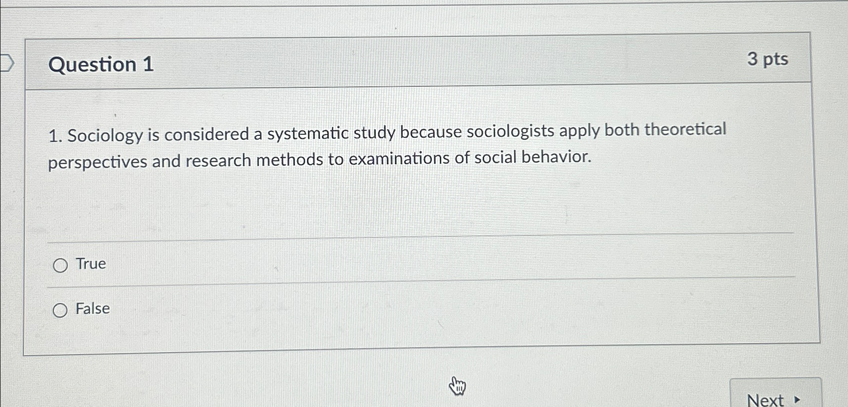 Solved Question 13 ﻿ptsSociology is considered a systematic | Chegg.com