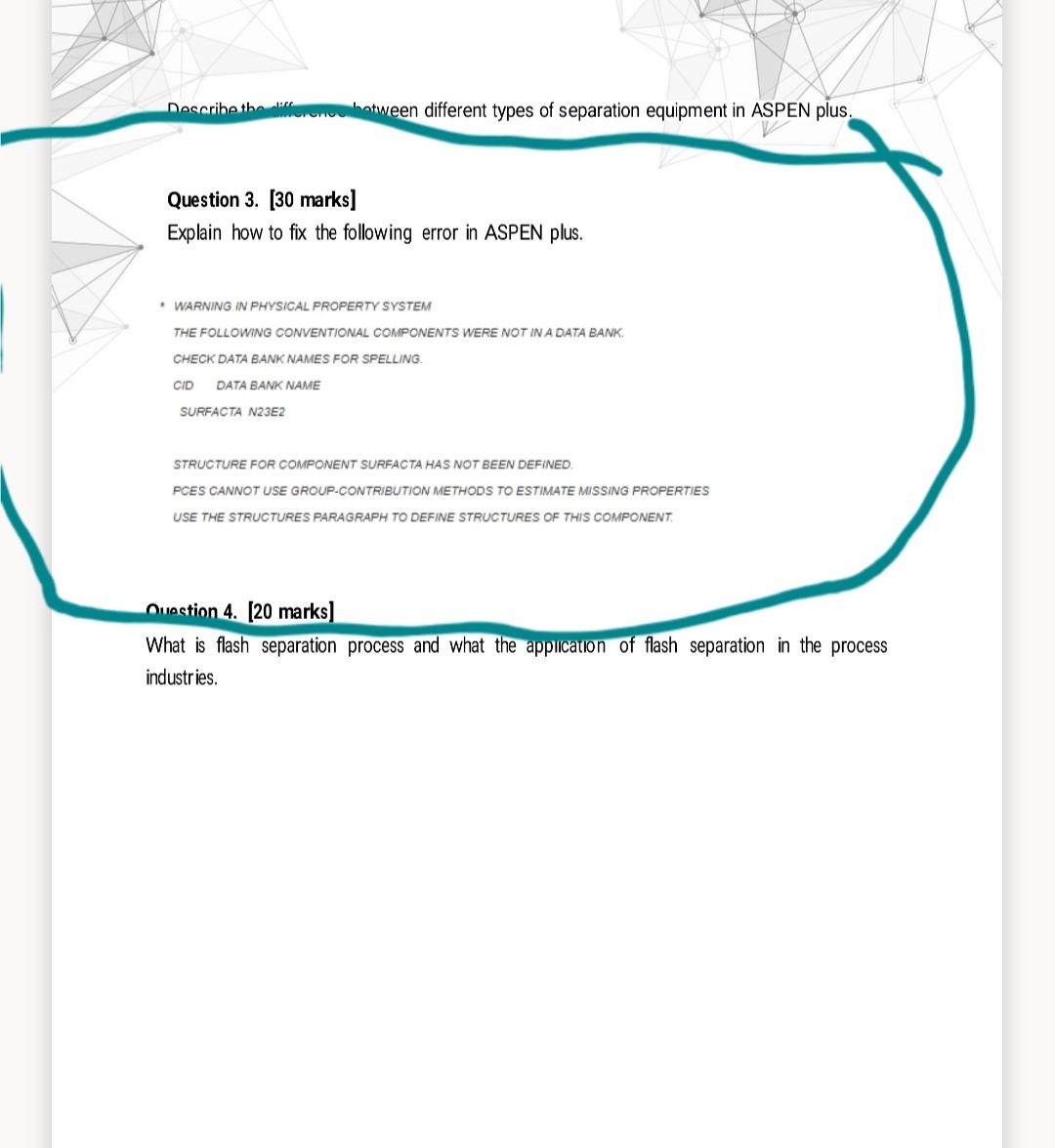 Solved Describe the difference between different types of | Chegg.com