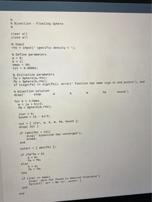 Solved Problem 1 In class it was shown that the floating | Chegg.com
