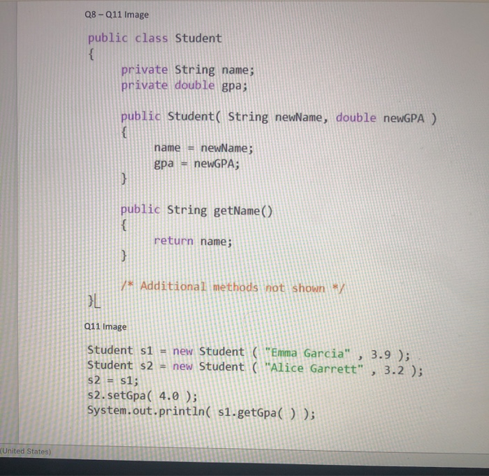 Solved Q5 Image public static void arrayMystery(int[] a) { | Chegg.com