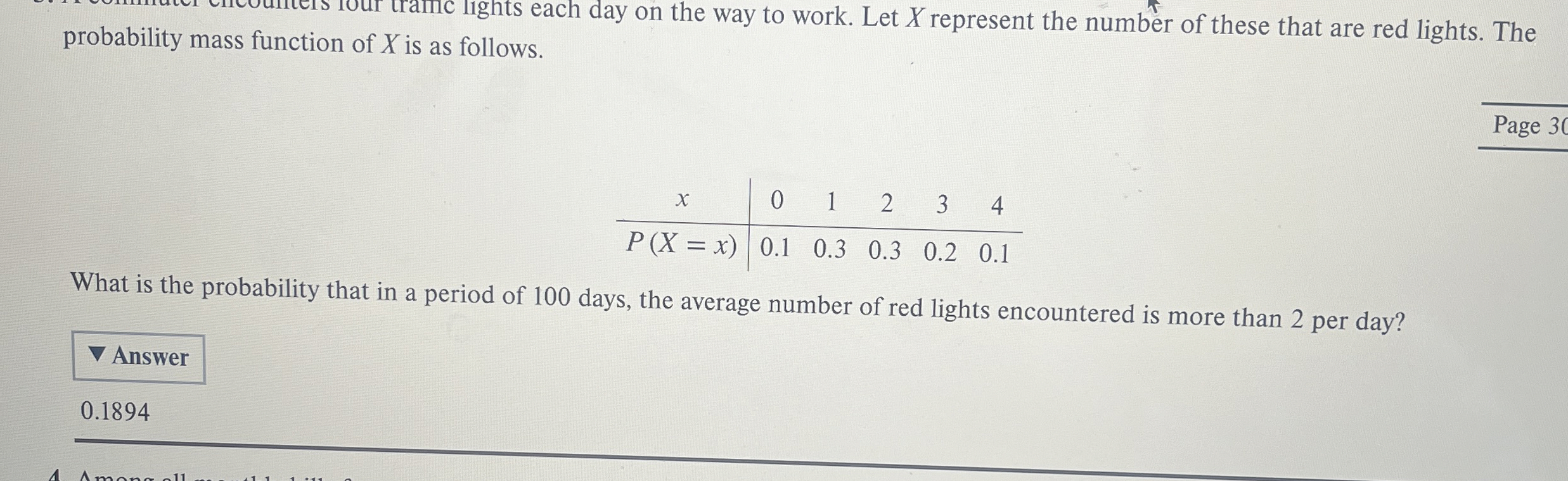 Solved probability mass function of x ﻿is as follows.lights | Chegg.com