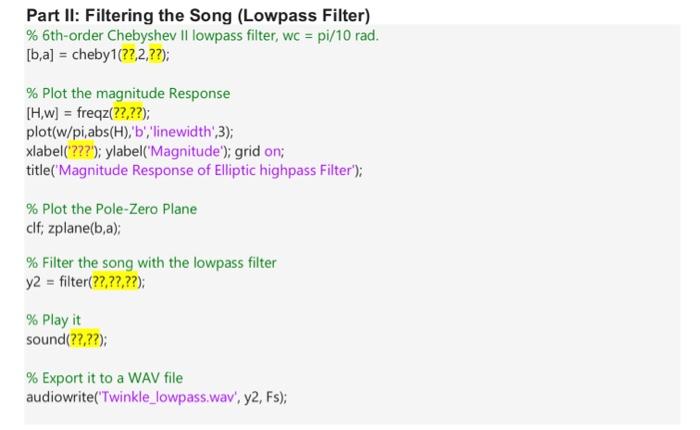Solved Use MATLAB to design a 4th -order Elliptic highpass | Chegg.com