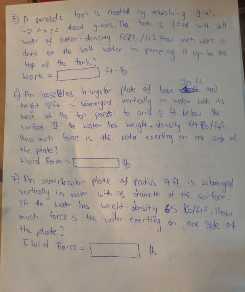 Solved top of the tank? I A parabolic tank is created by | Chegg.com