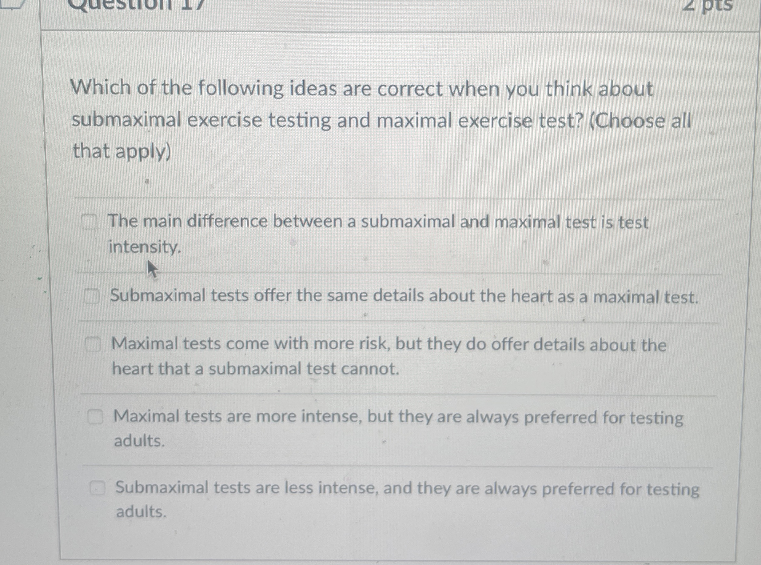 Solved Which of the following ideas are correct when you | Chegg.com