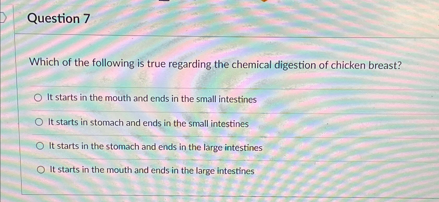 Solved Question 7Which of the following is true regarding | Chegg.com