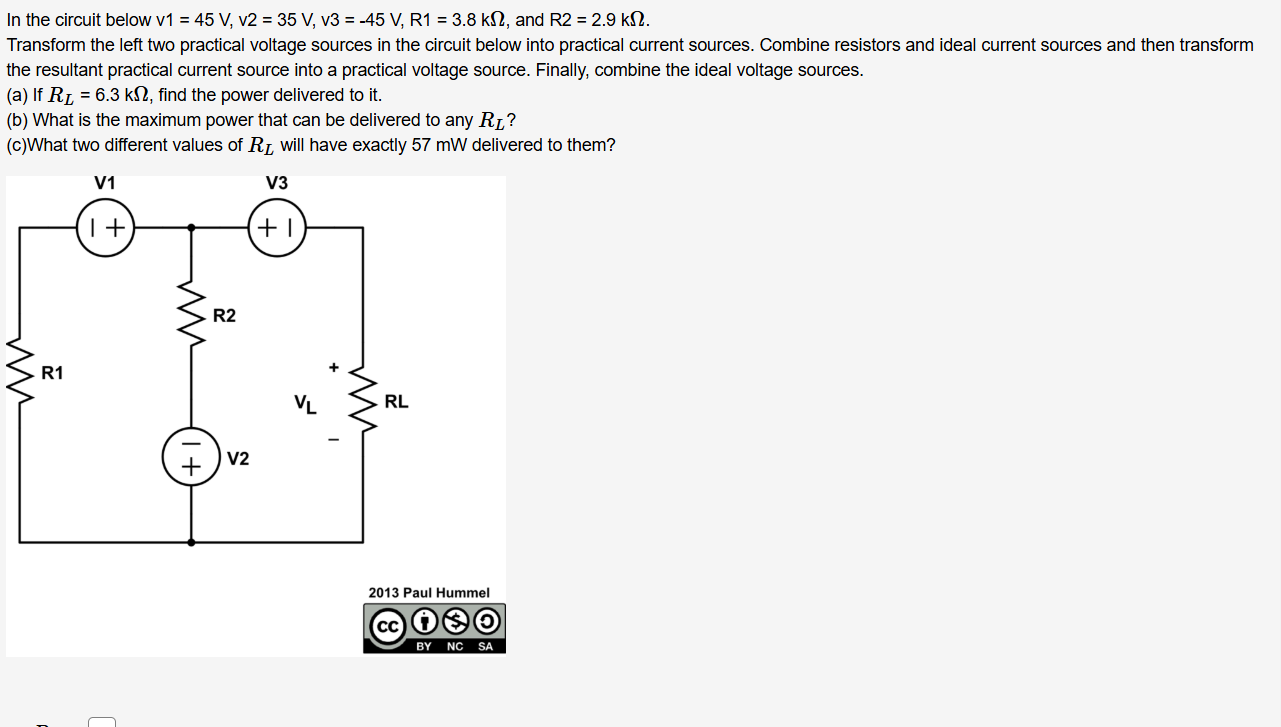 Solved In the circuit below | Chegg.com