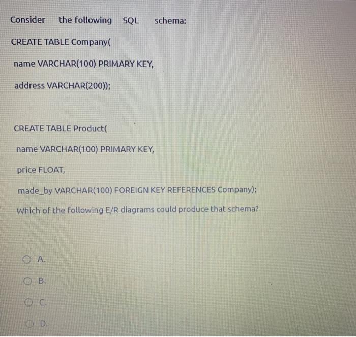 Solved SELECT emp_name FROM department WHERE dept_name LIKE' | Chegg.com