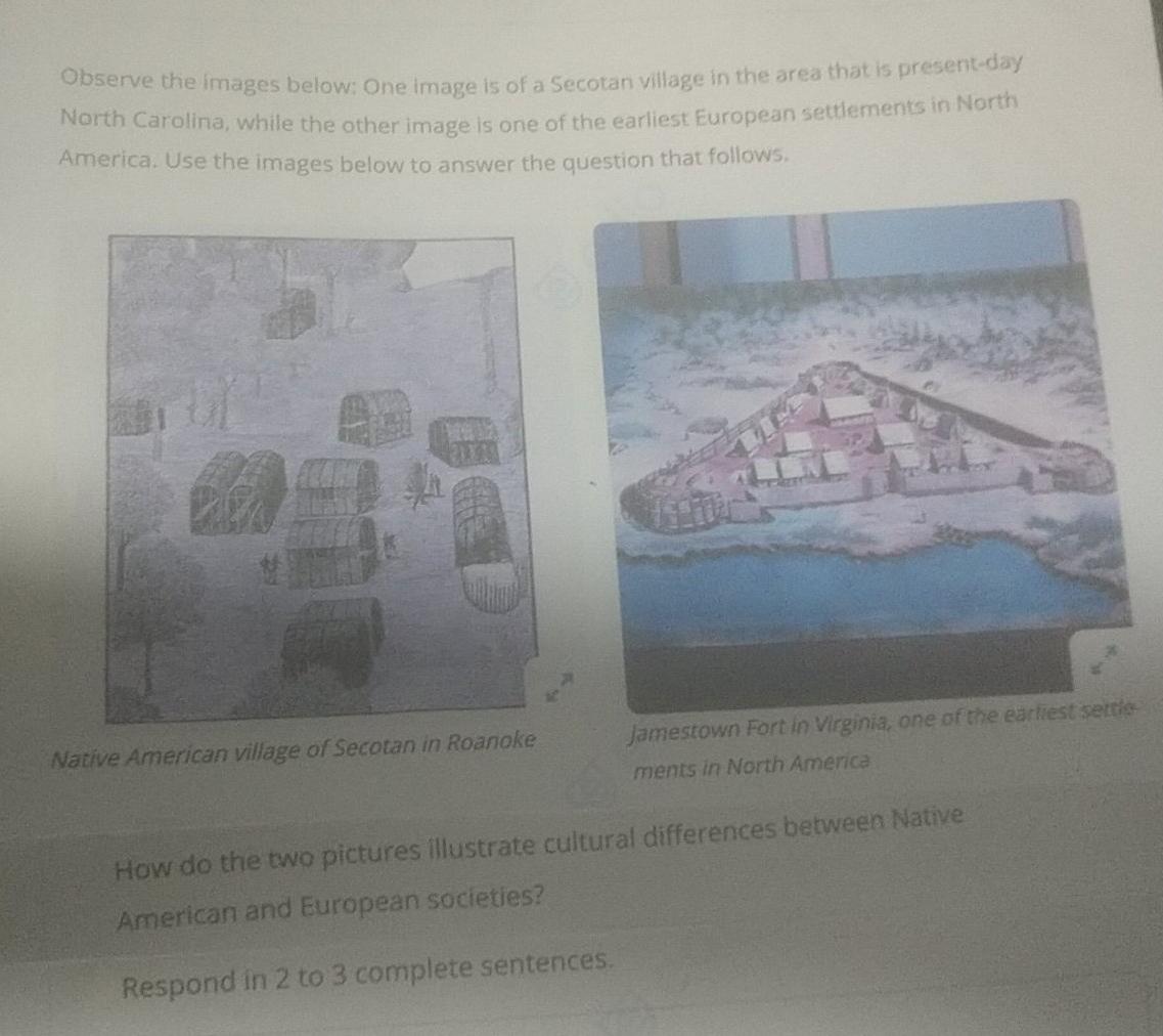 Solved Observe the images below: One image is of a Secotan | Chegg.com