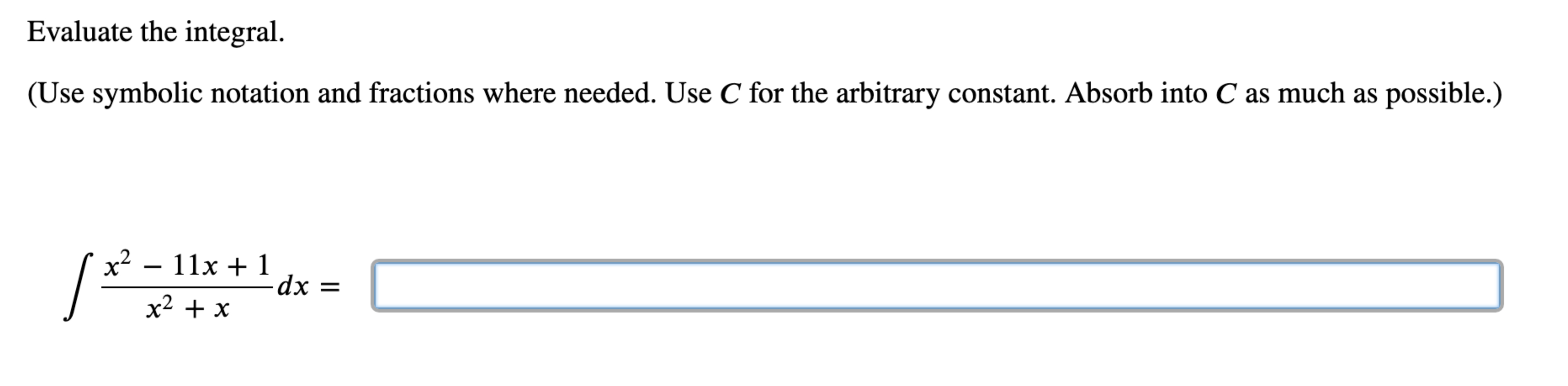 Evaluate the integral.(Use symbolic notation and | Chegg.com