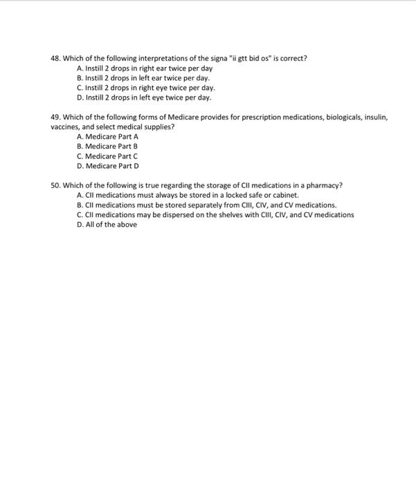 Solved 50 26. Which DAW code should be used if a physician | Chegg.com