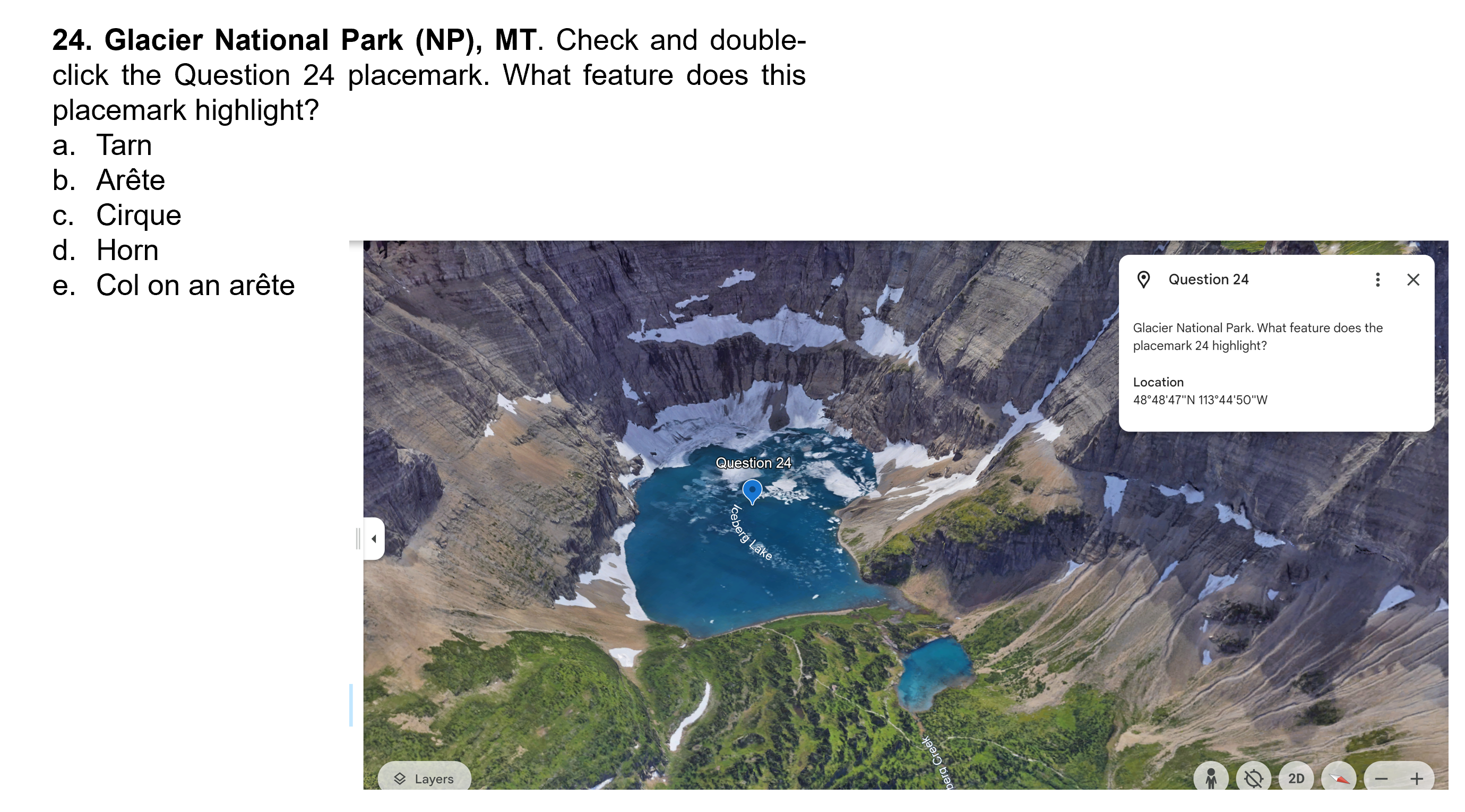 Solved Glacier National Park (NP), ﻿MT. ﻿Check and | Chegg.com