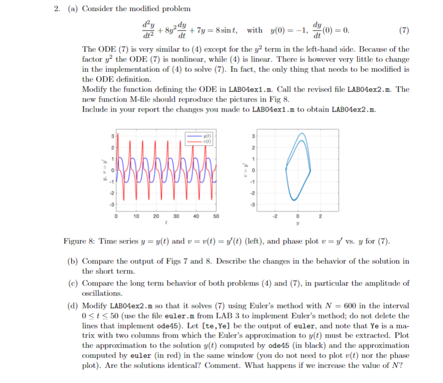Solved (a) ﻿Consider the modified | Chegg.com