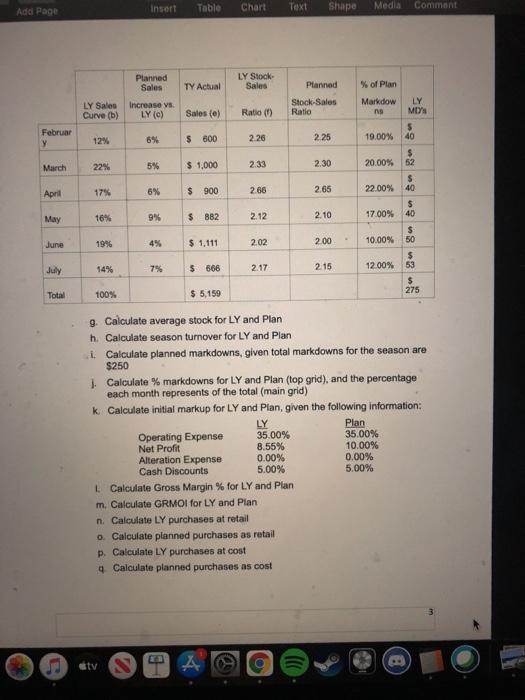 insert Table Chart Text Shape Media Add Page Comment | Chegg.com