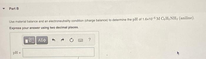 Solved Use material balance and an electroneutrality | Chegg.com