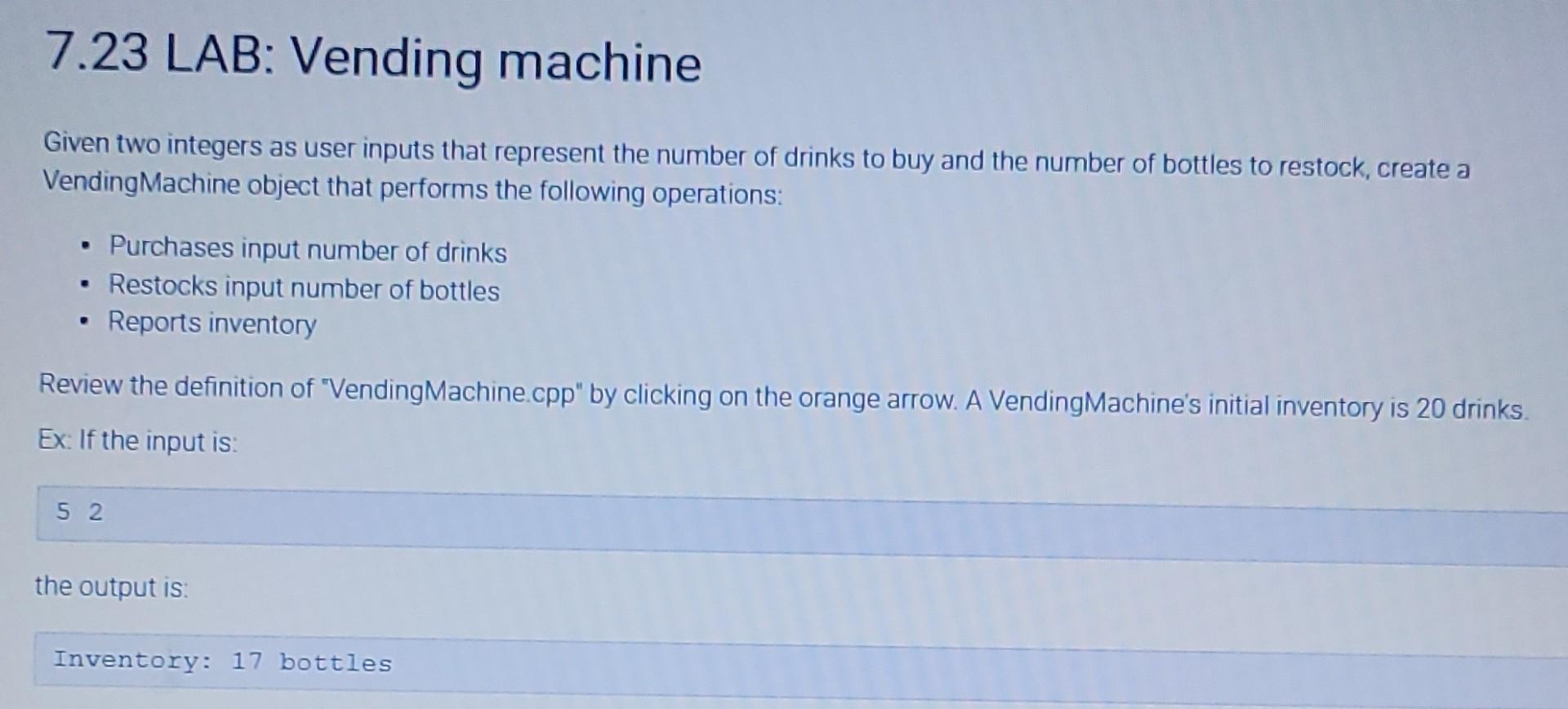 Solved Given two integers as user inputs that represent the | Chegg.com