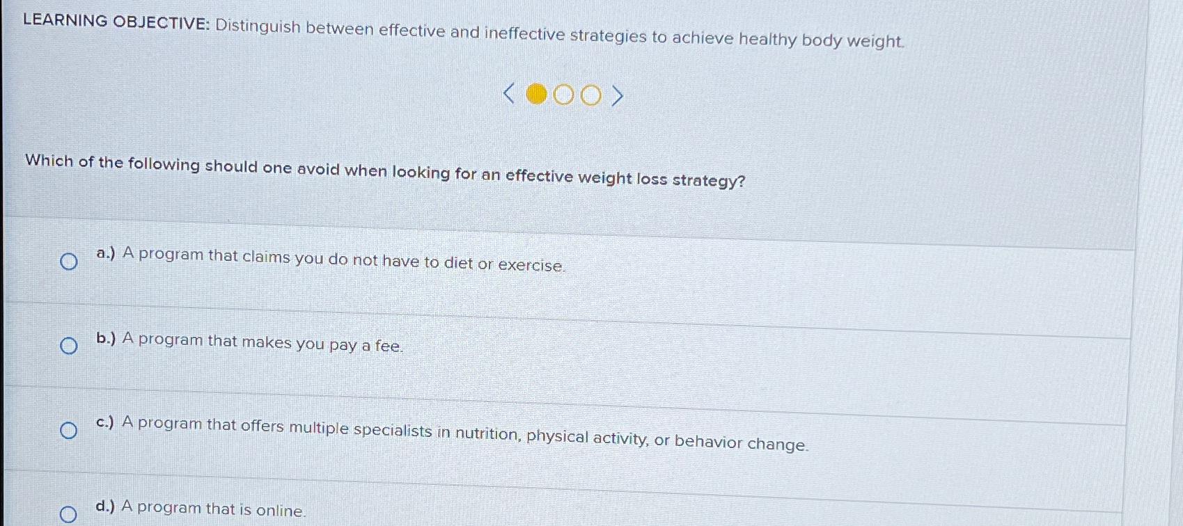 Solved LEARNING OBJECTIVE: Distinguish between effective and | Chegg.com