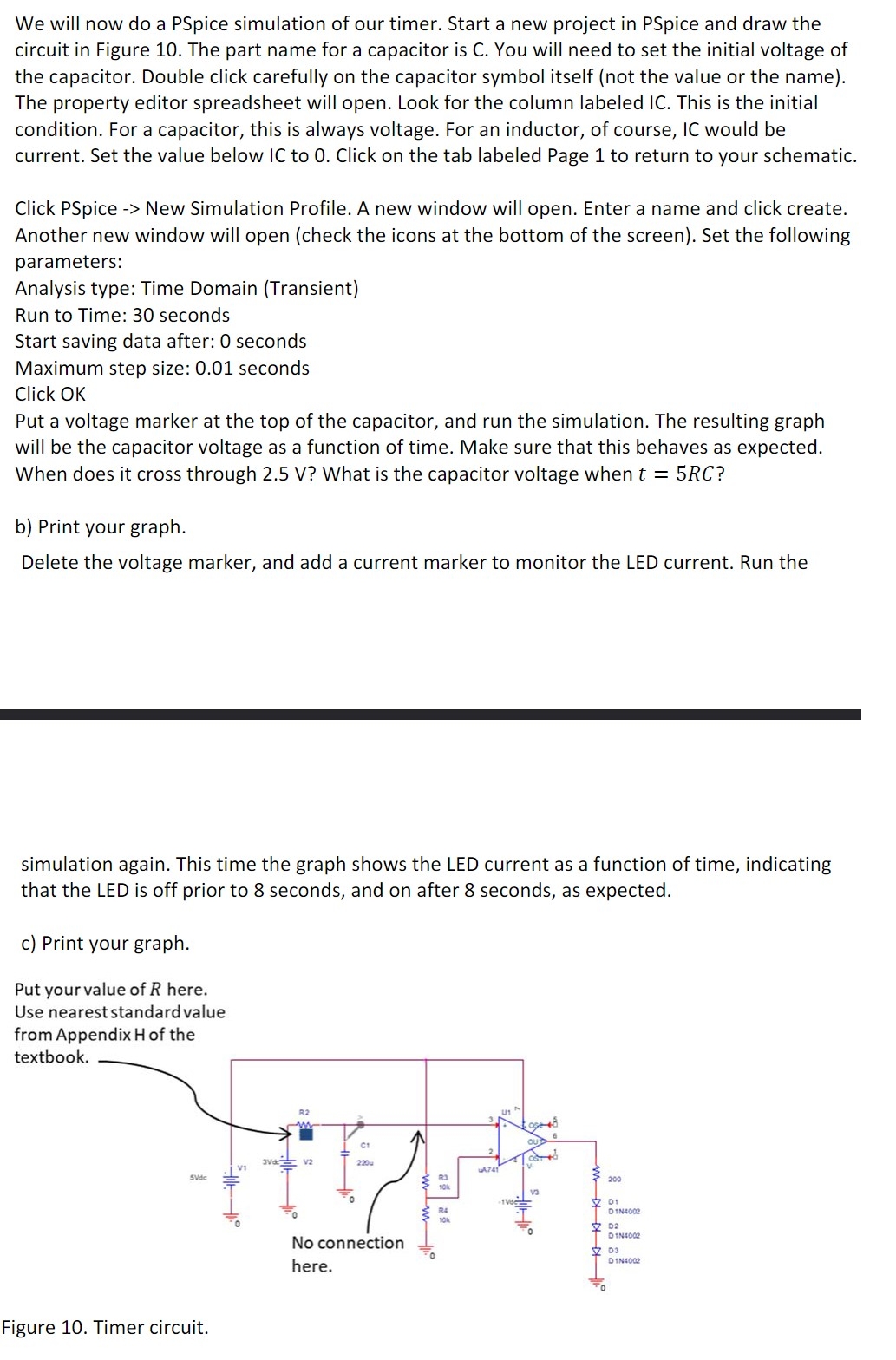 PSpice Help please We will now do a PSpice simulation | Chegg.com