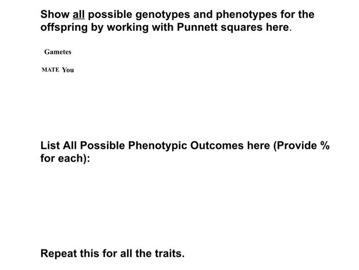 Solved Demonstration of the basic principles of inheritance | Chegg.com