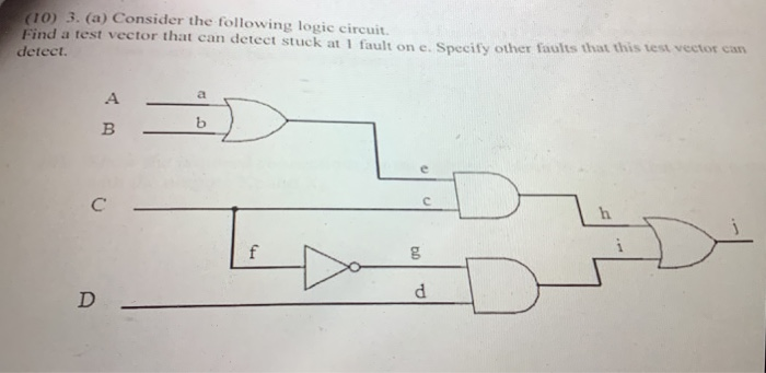 Solved (10) 3. (a) Consider the following logic circuit Find | Chegg.com
