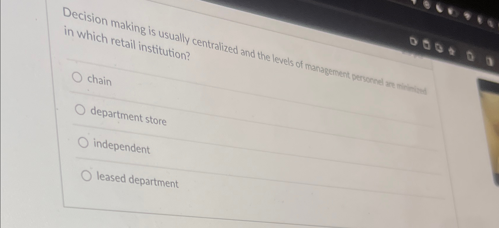 Solved Decision making is usually centralized and the levels | Chegg.com