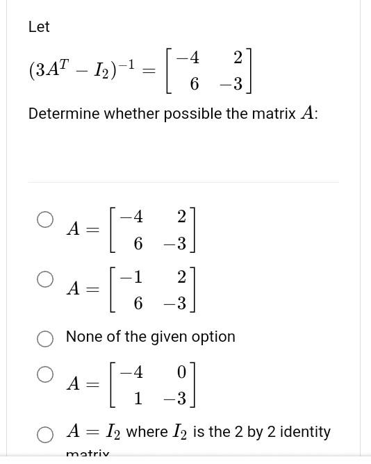 Solved My determinant is zero so how will I find the answer? | Chegg.com