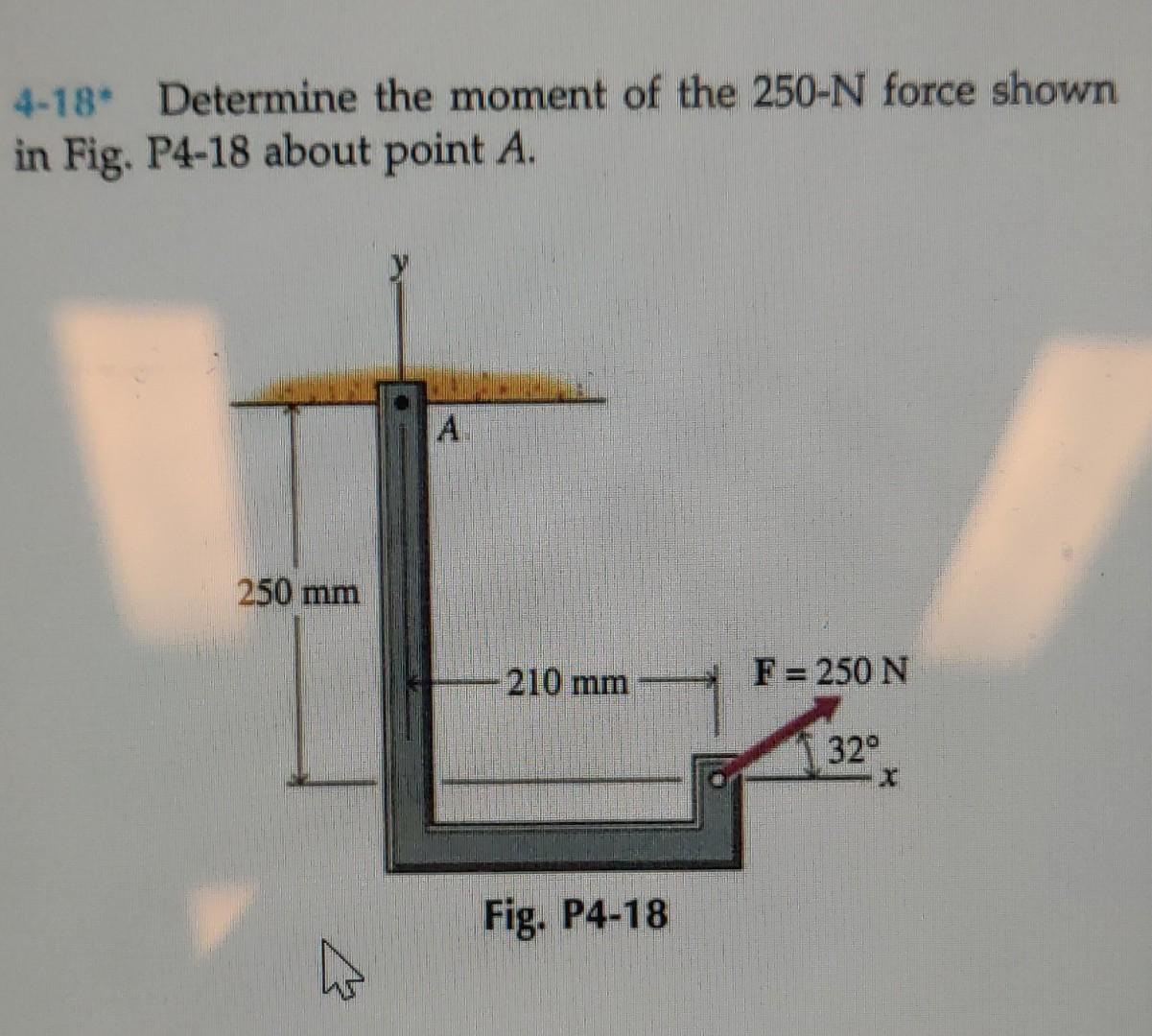 Solved Introductory Problems 4-17* Determine the moment of | Chegg.com
