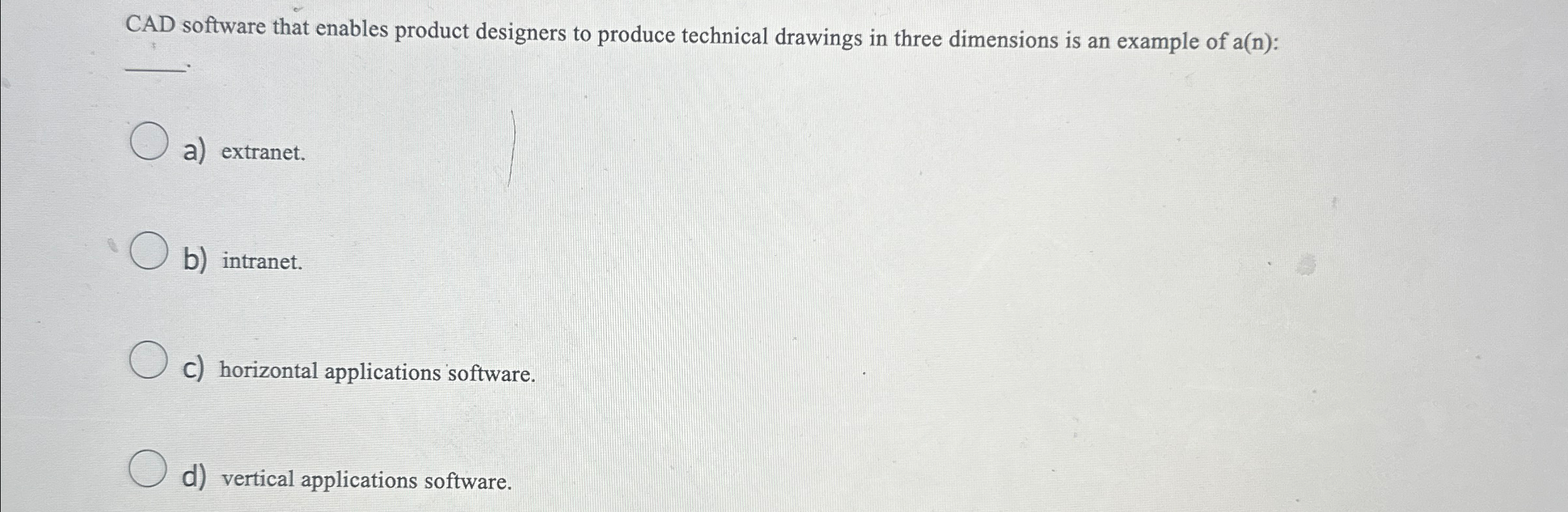 Solved CAD software that enables product designers to | Chegg.com