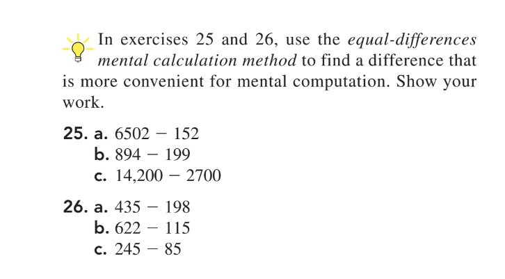 Solved In exercises 26, ﻿use the equal-differences mental | Chegg.com