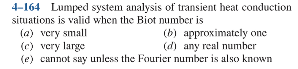 Solved 4-164 ﻿Lumped system analysis of transient heat | Chegg.com