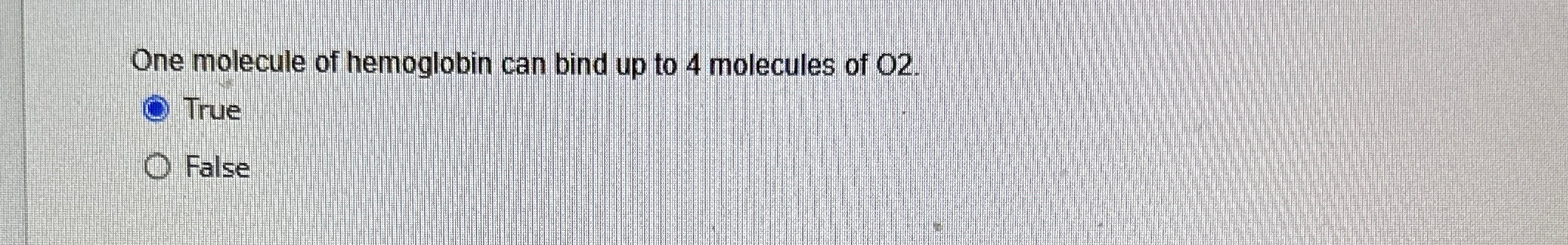 Solved One molecule of hemoglobin can bind up to 4 | Chegg.com
