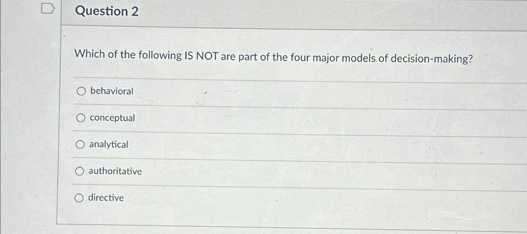 Solved Question 2Which of the following IS NOT are part of | Chegg.com