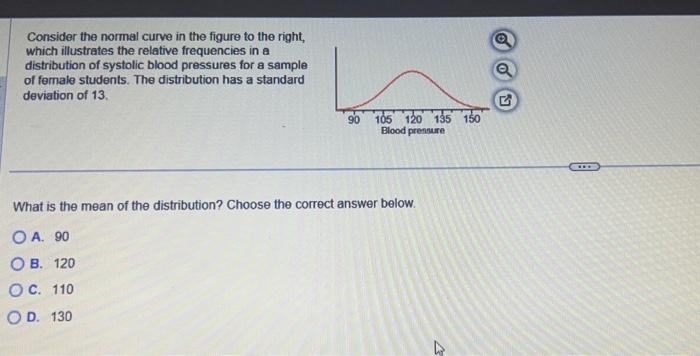 Solved Consider the normal curve in the figure to the right, | Chegg.com