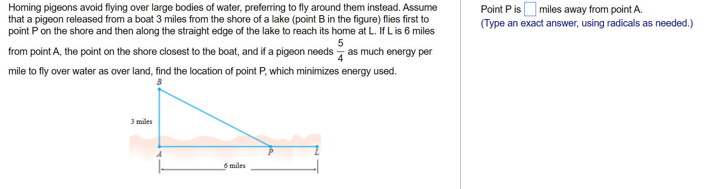 Solved Homing pigeons avoid flying over large bodies of | Chegg.com