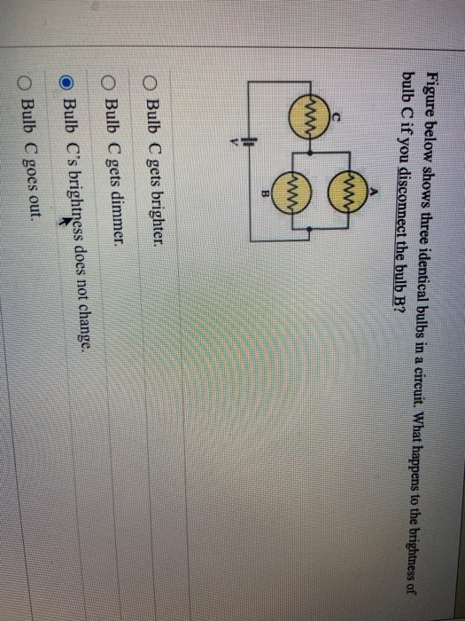 Solved Figure below shows three identical bulbs in a | Chegg.com