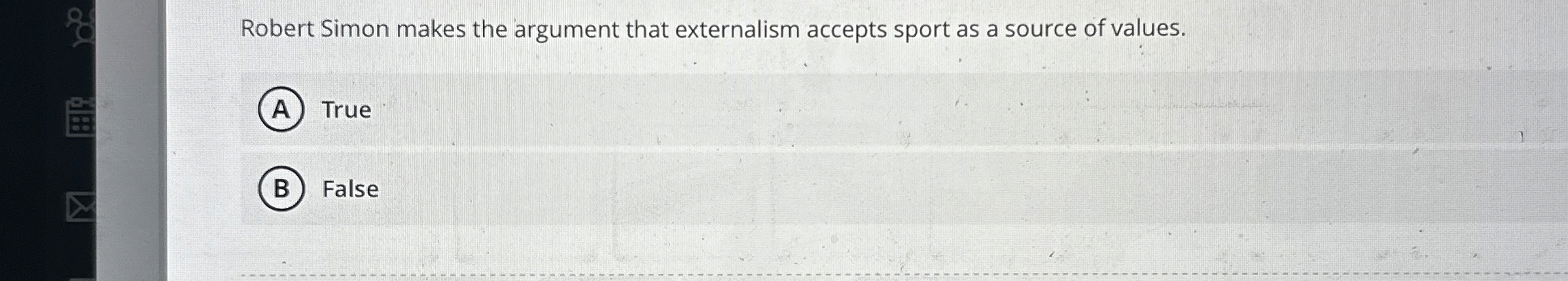 Solved Robert Simon makes the argument that externalism | Chegg.com